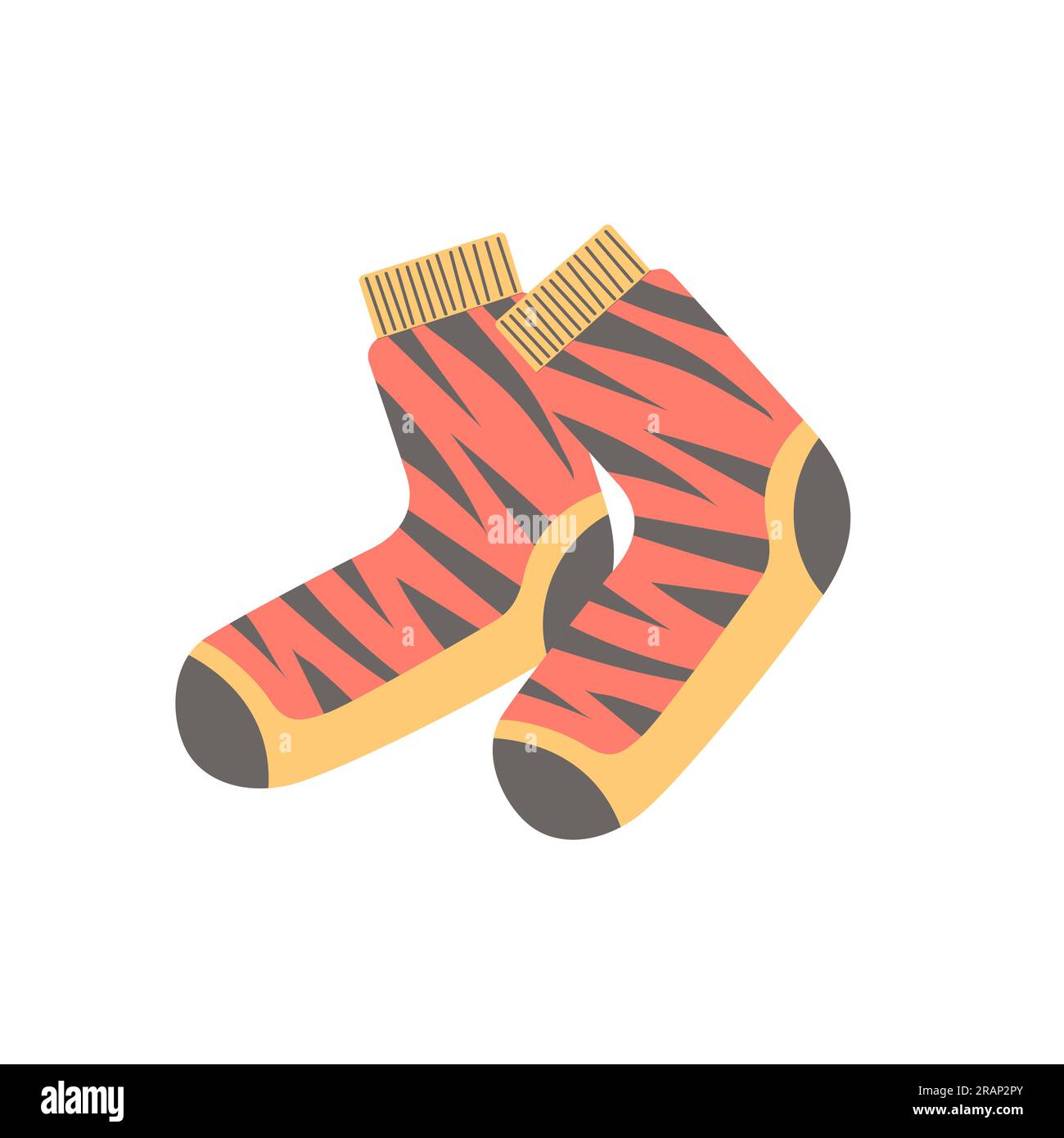 Warm cozy red socks Stock Vector Images - Alamy