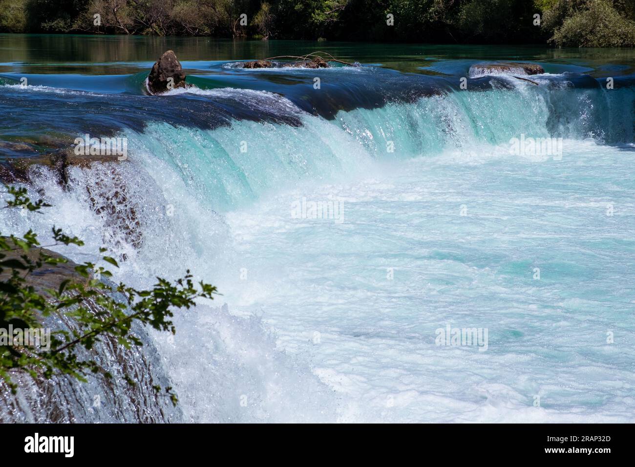 Manavgat waterfall Manavgat River is near the city of Side Stock Photo ...