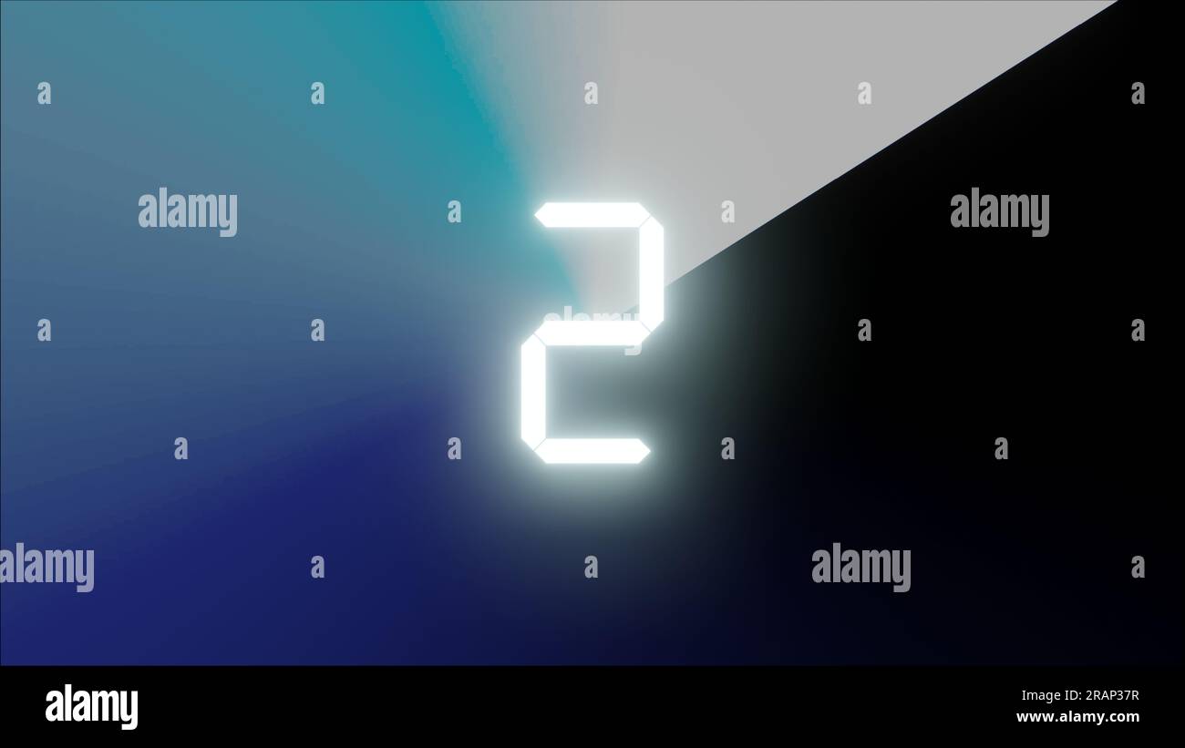 2 - lcd number nad radial background Stock Photo - Alamy