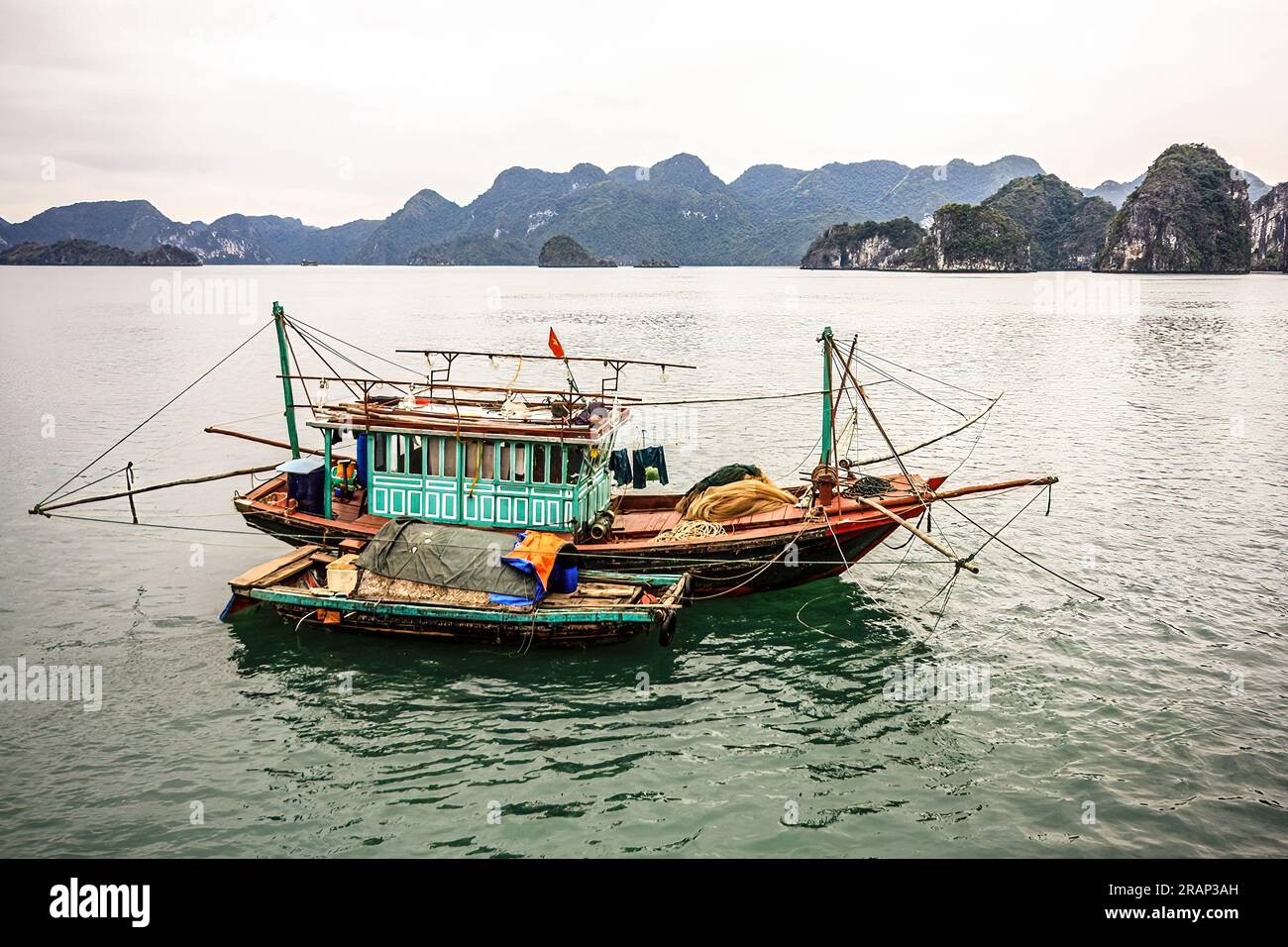 Squid fishing boats Stock Photo - Alamy