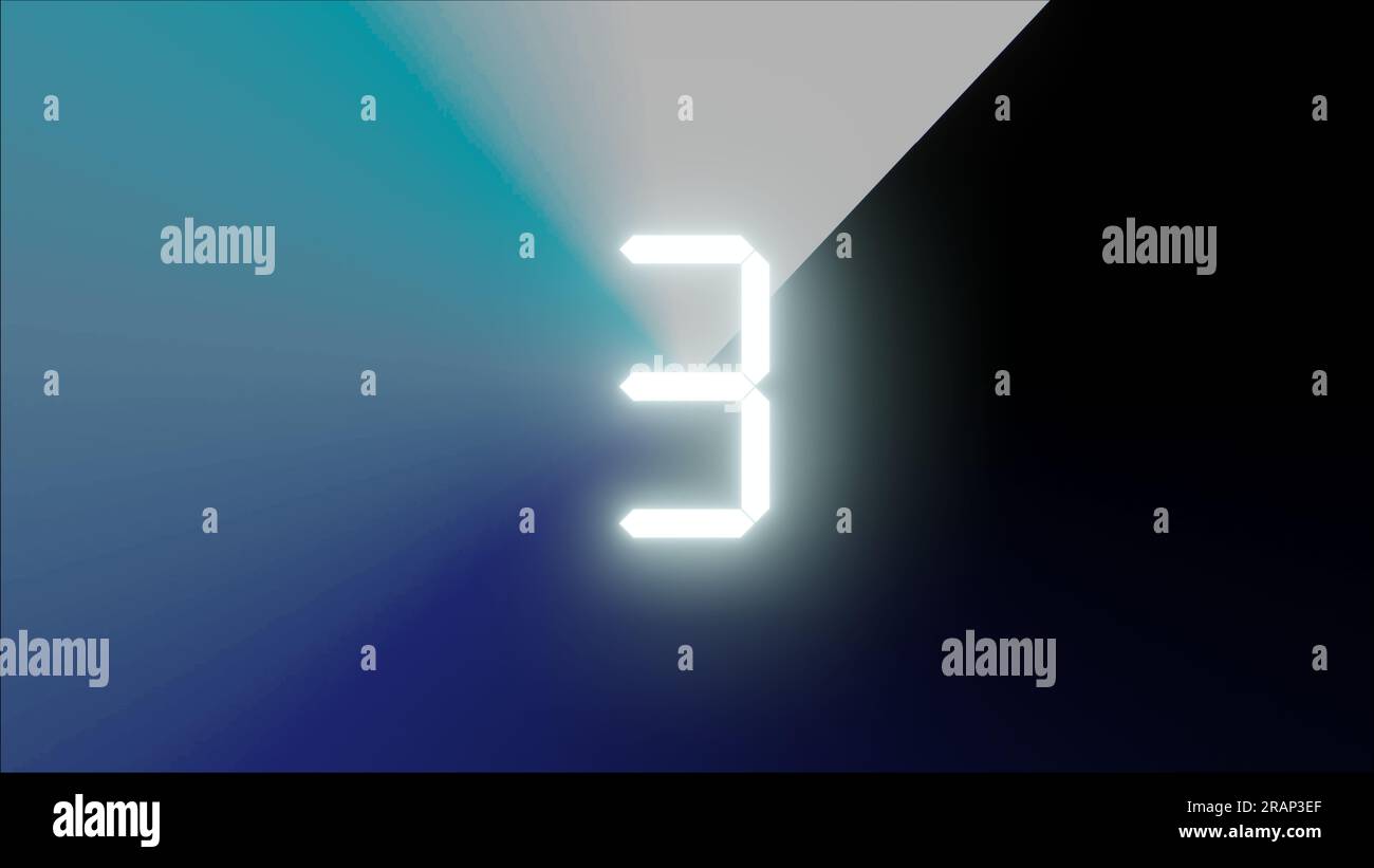 3 - lcd number nad radial background Stock Photo - Alamy