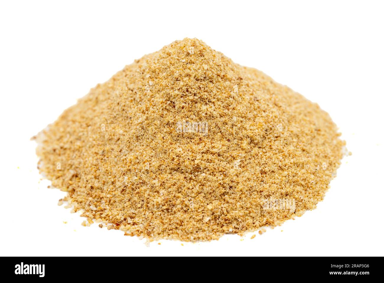 Breadcrumbs isolated on white background. Pile of Breadcrumbs flour ...