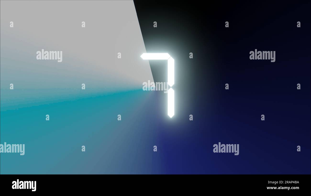 7 - lcd number nad radial background Stock Photo - Alamy