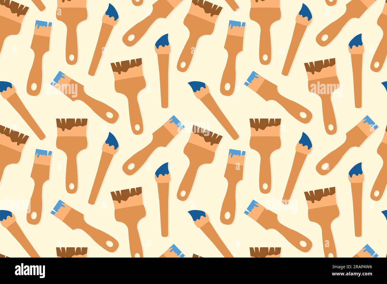 paint brush seamless pattern - vector illustration Stock Vector Image ...