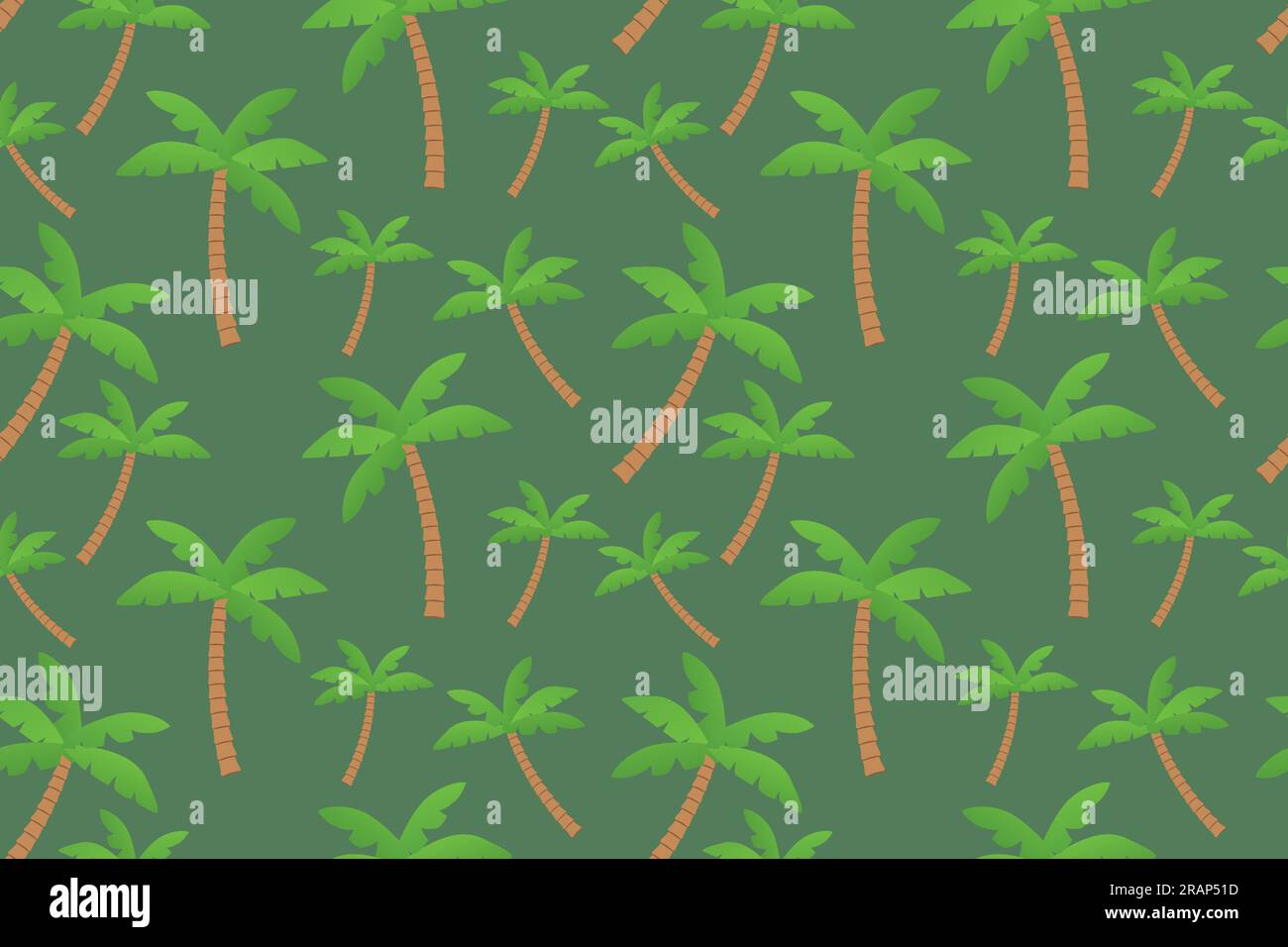 seamless summer pattern with palm trees - vector illustration Stock ...