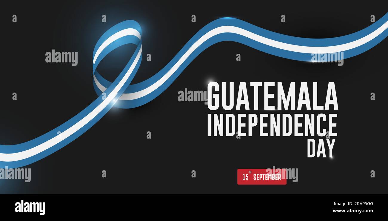 Guatemala Independence Day with waving flag celebration concept. Poster ...