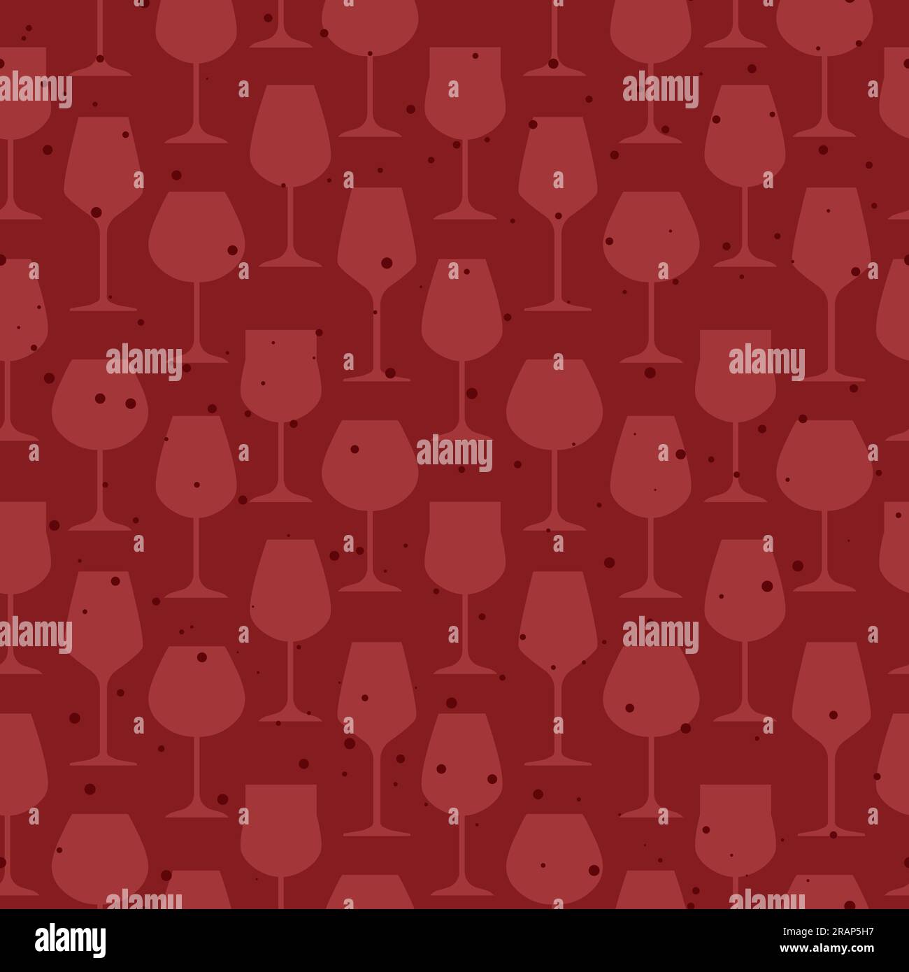 seamless pattern of red wine glasses- vector illustration Stock Vector ...