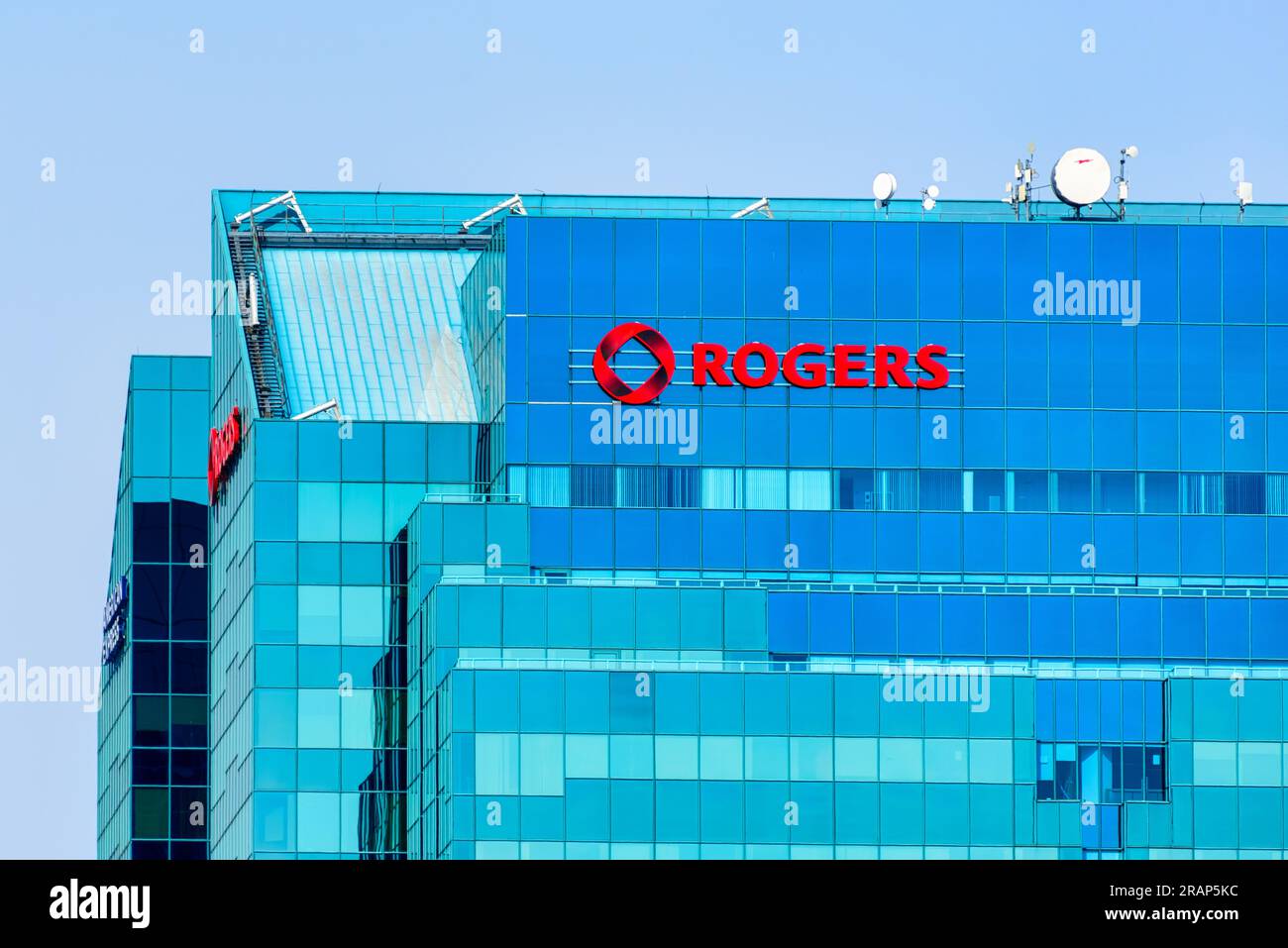 Logo of Rogers, one of the largest telecommunication company operating ...