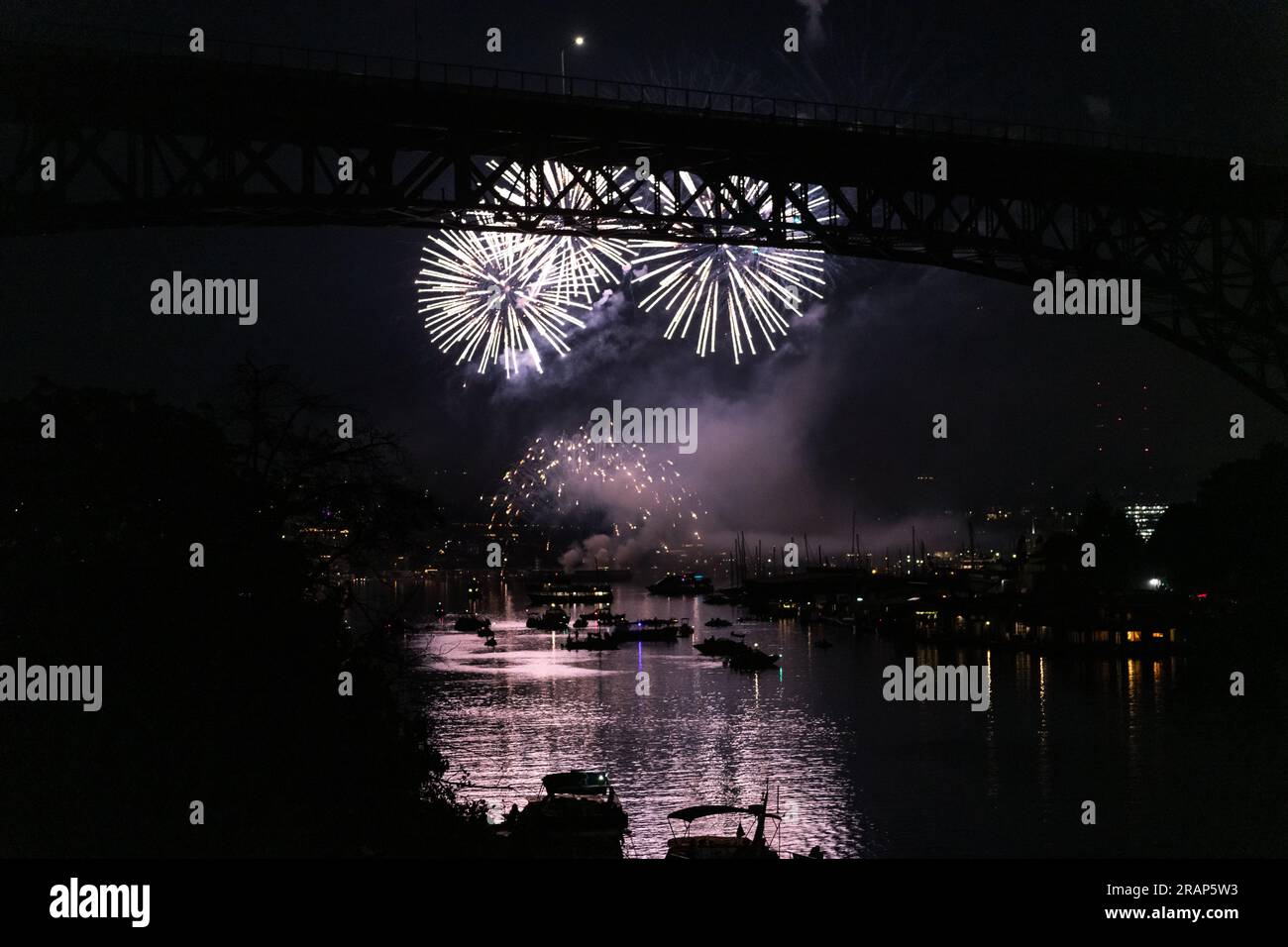 Seattle, USA. 4 Jul, 2023. People gather in Fremont to celebrate ...