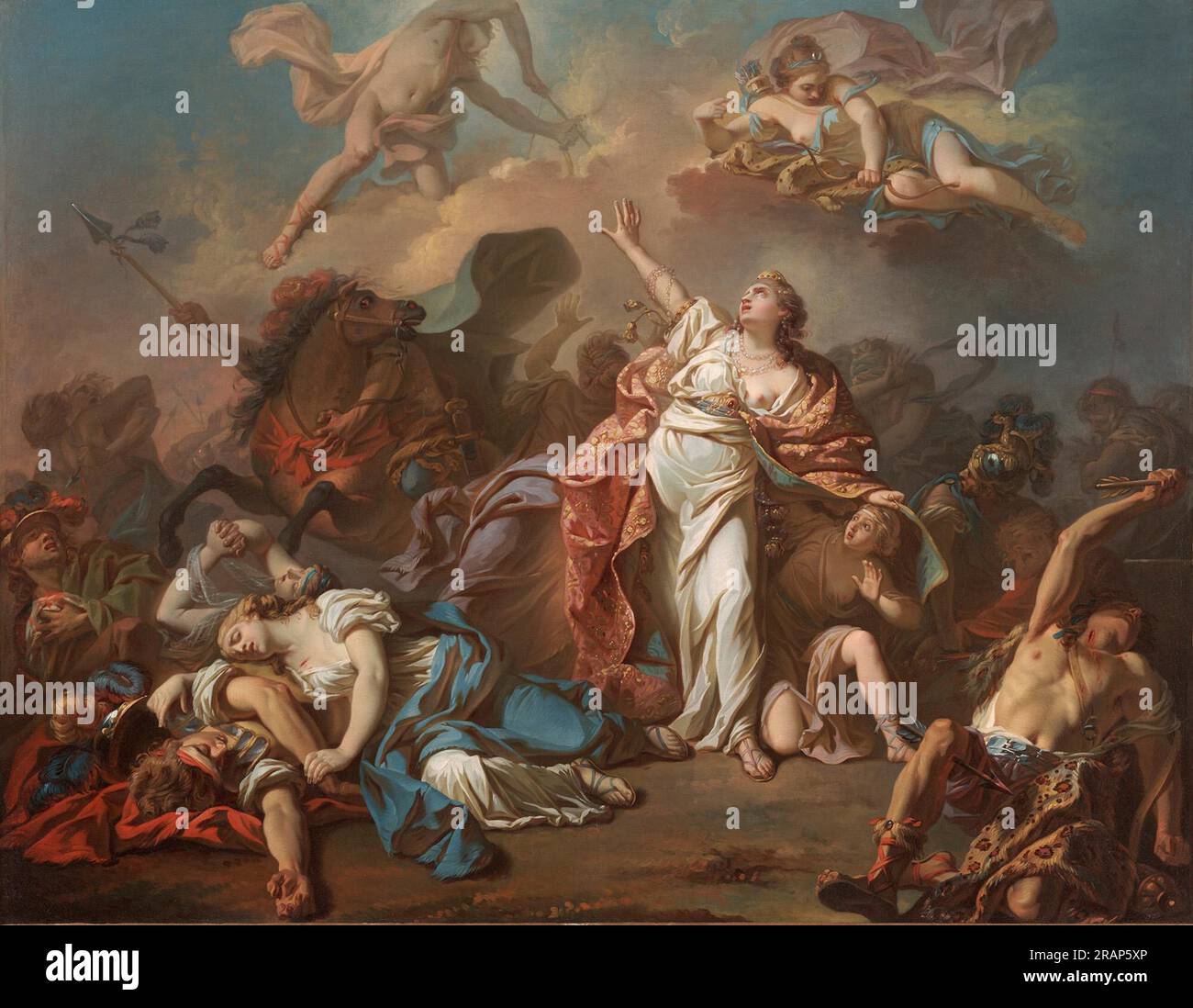 Diana and Apollo piercing with their arrows the children of Niobe 1772 ...