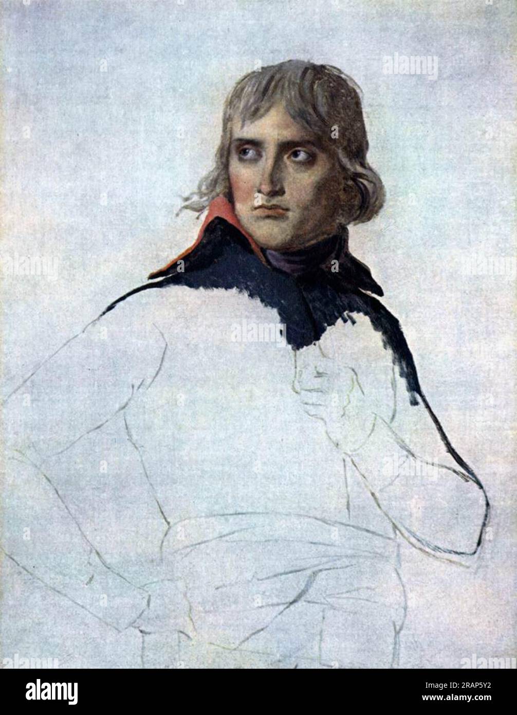 Unfinished portrait of General Bonaparte 1798 by Jacques-Louis David ...