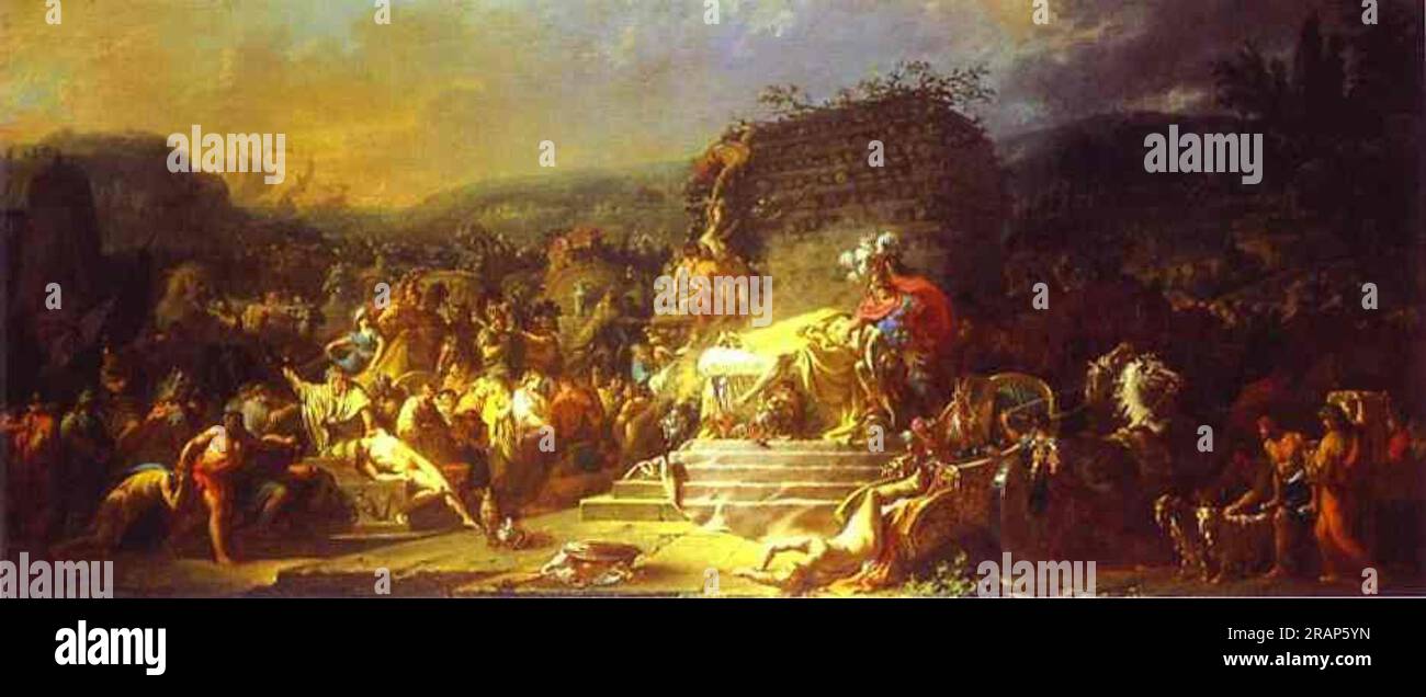 The Funeral of Patroclus 1778 by Jacques-Louis David Stock Photo - Alamy