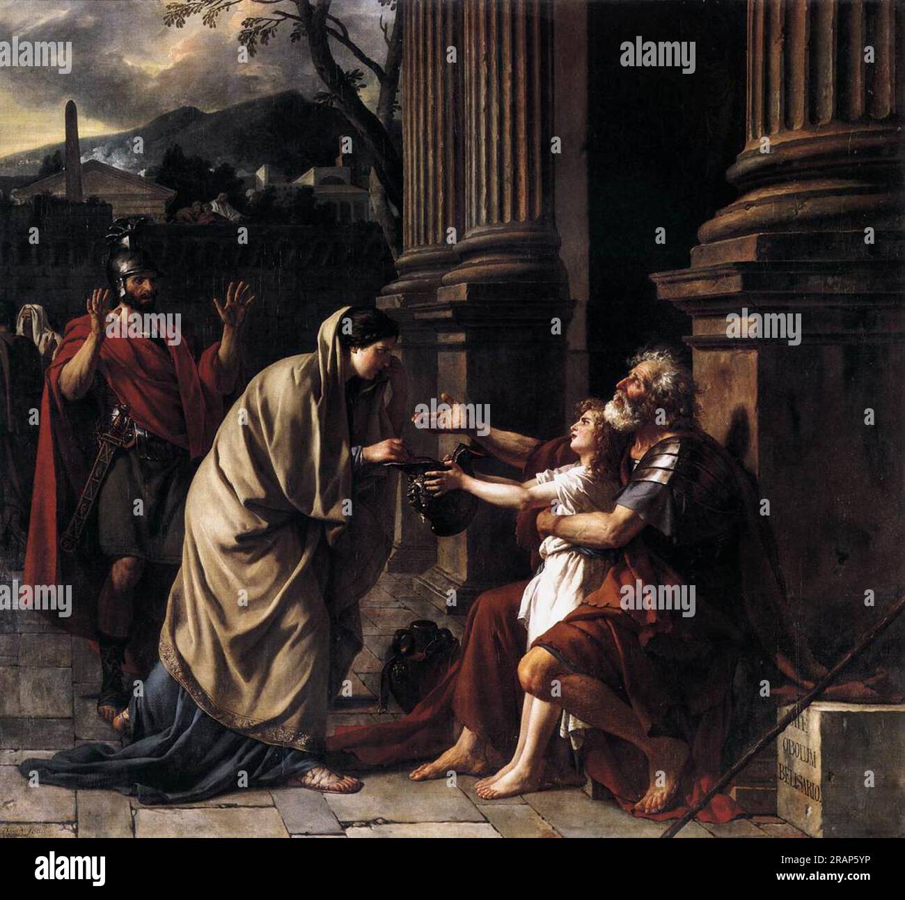 Belisarius Begging for Alms 1781 by Jacques-Louis David Stock Photo - Alamy