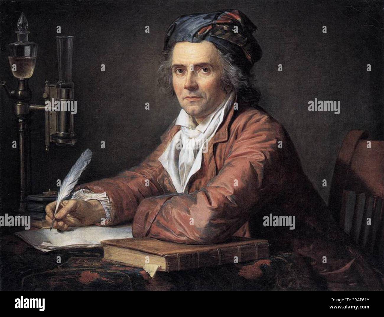 Portrait of Alphonse Leroy 1783 by Jacques-Louis David Stock Photo - Alamy