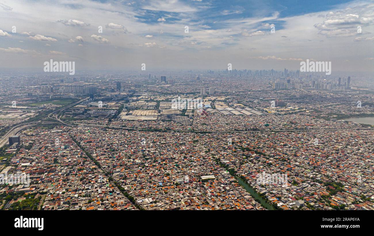 Aerial panorama of Jakarta city. Indonesia Stock Photo - Alamy