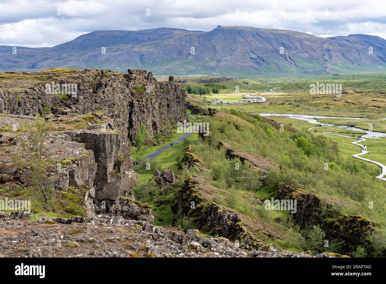 Thingvellir rift valley of the mid Atlantic ridge and historic assembly ...