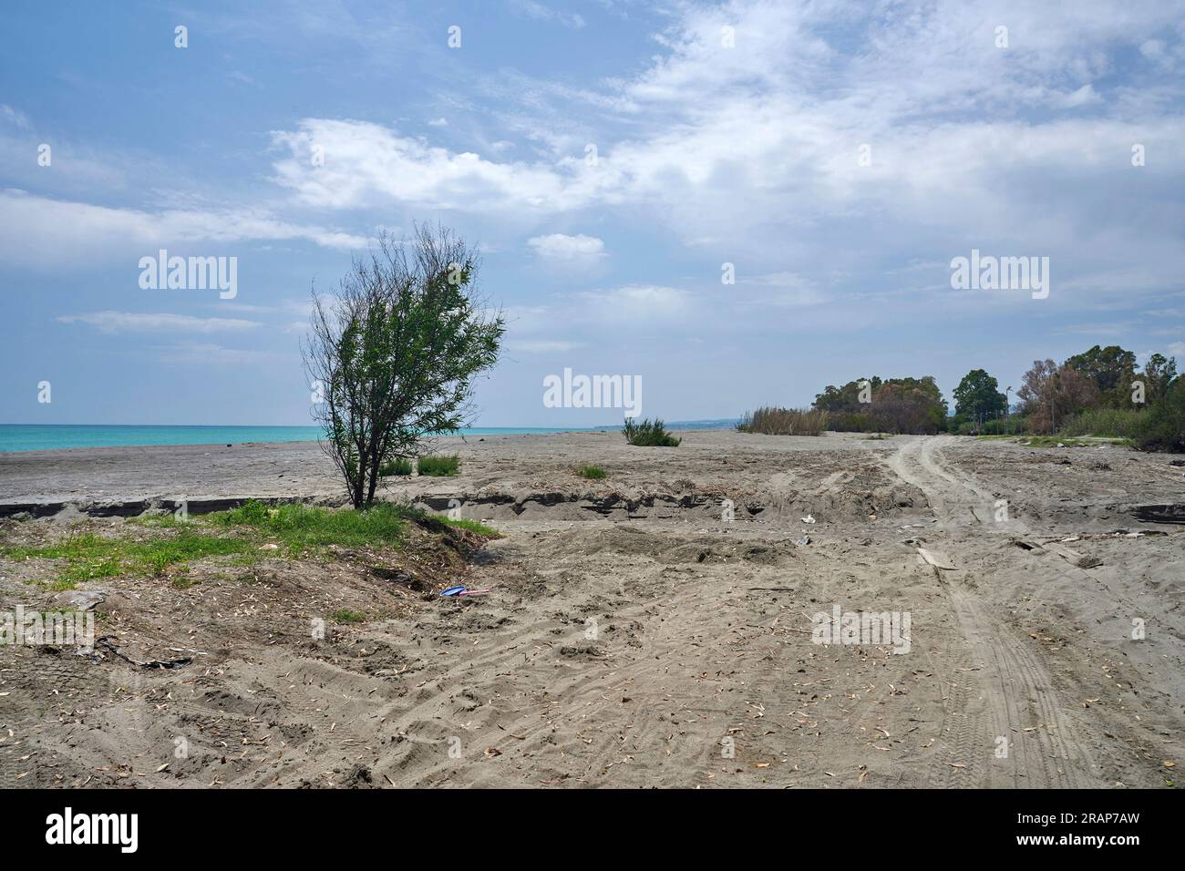 Fiumefreddo (Ct), lItaly,the beach of the Fiumefreddo Oriented Nature ...