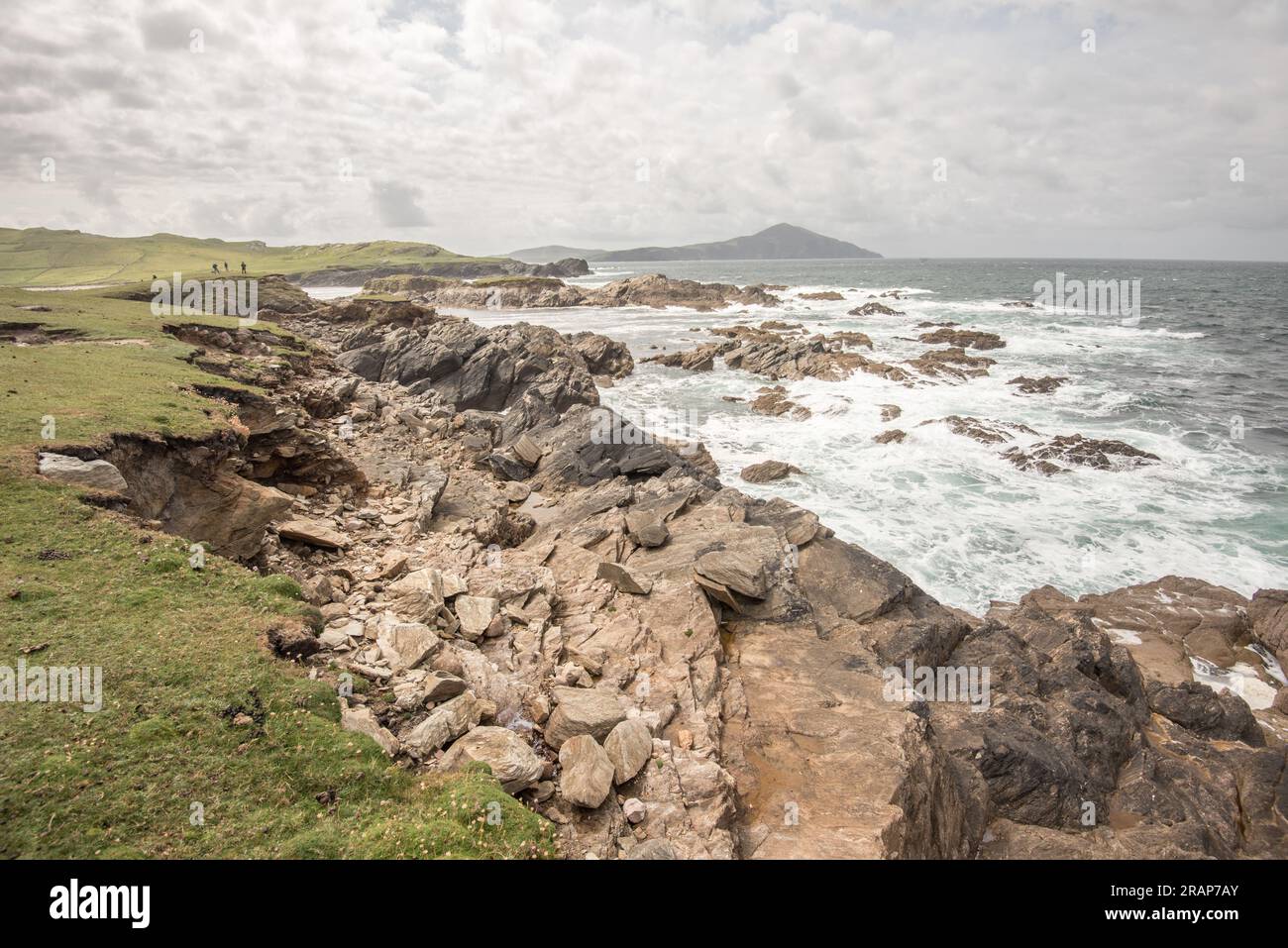 Coastal scenery on Achill Island, an island in County Mayo, Ireland ...