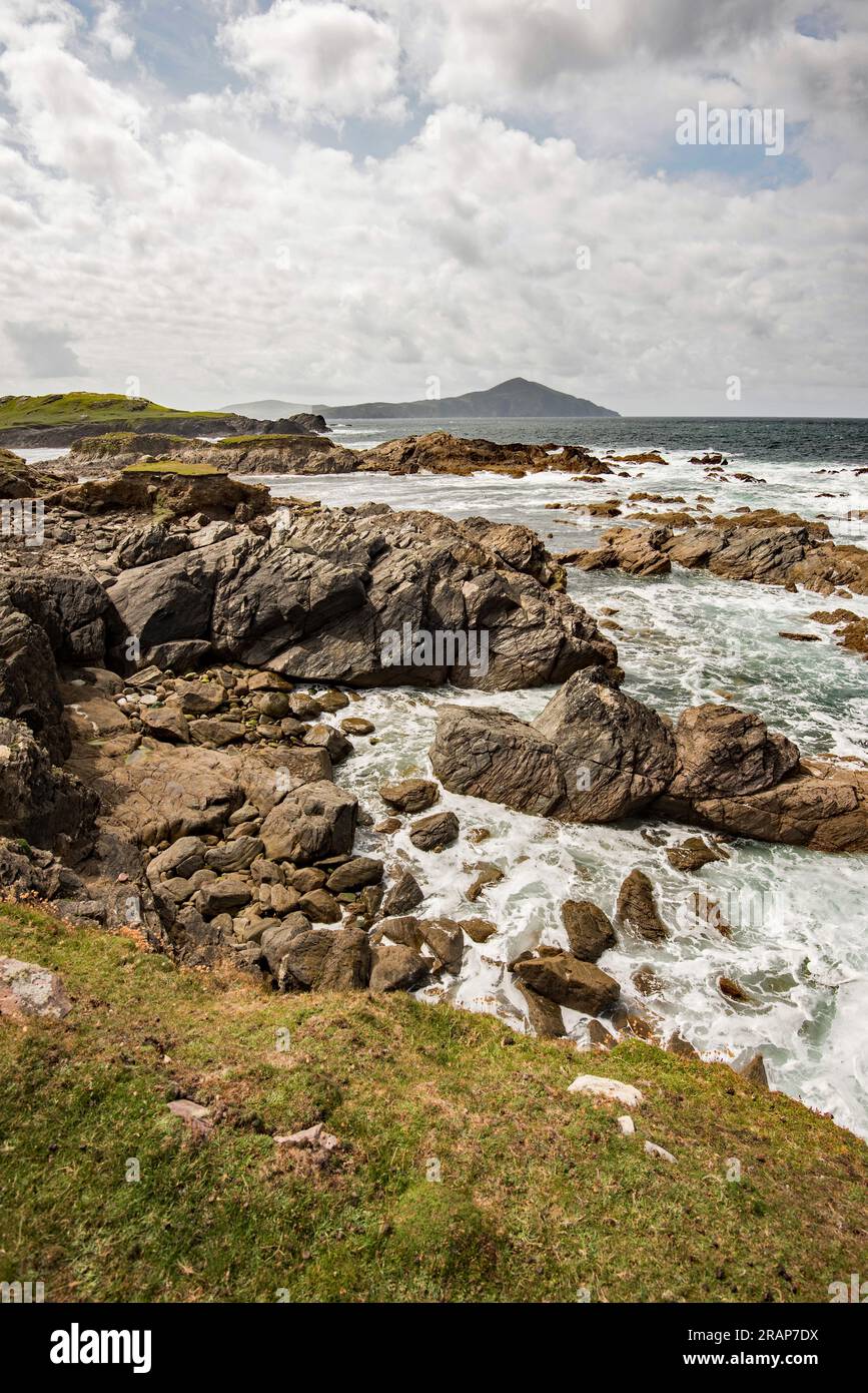 Coastal scenery on Achill Island, an island in County Mayo, Ireland ...
