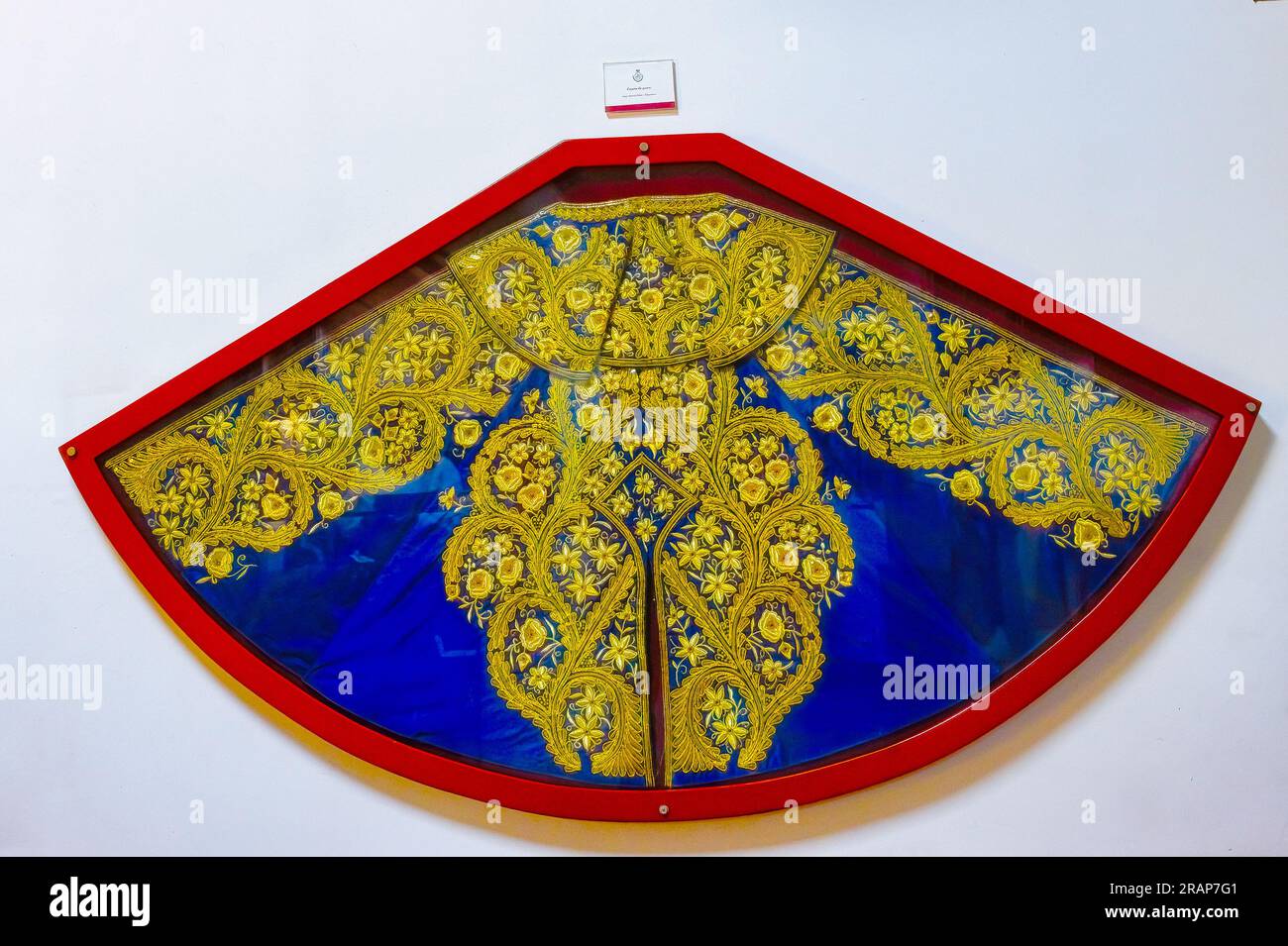 Seville, Spain - January 20, 2023: Textile exhibit in the bullring ...