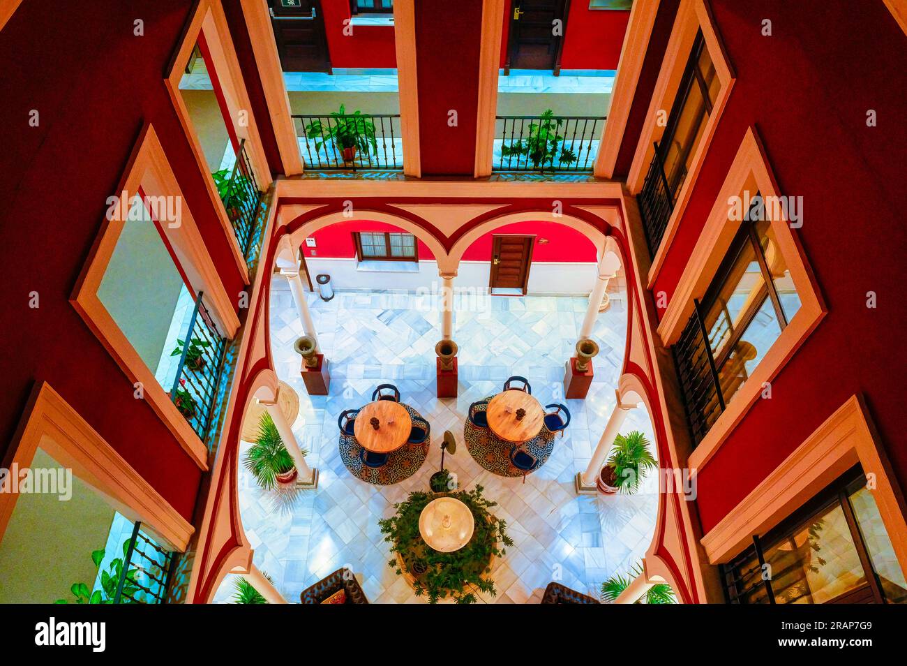 Seville, Spain - January 20, 2023: Vincci La Rabida. A colorful hotel ...