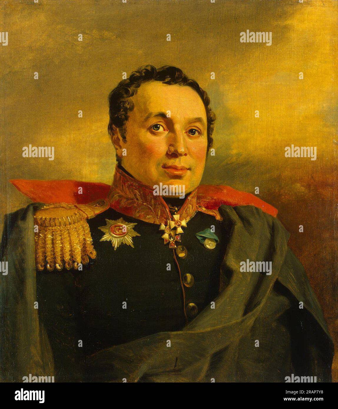 Afanasy Ivanovich Krasovsky, Russian General by George Dawe Stock Photo ...