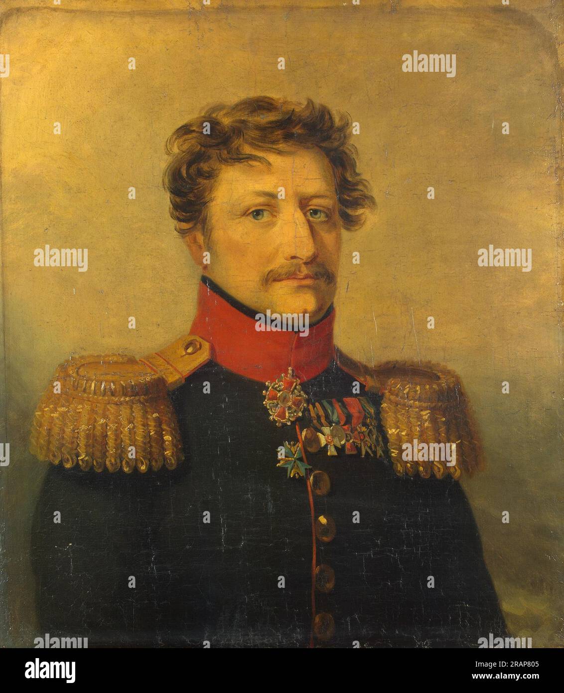 Osip Frantsevich Dolon, Russian Major General by George Dawe Stock ...