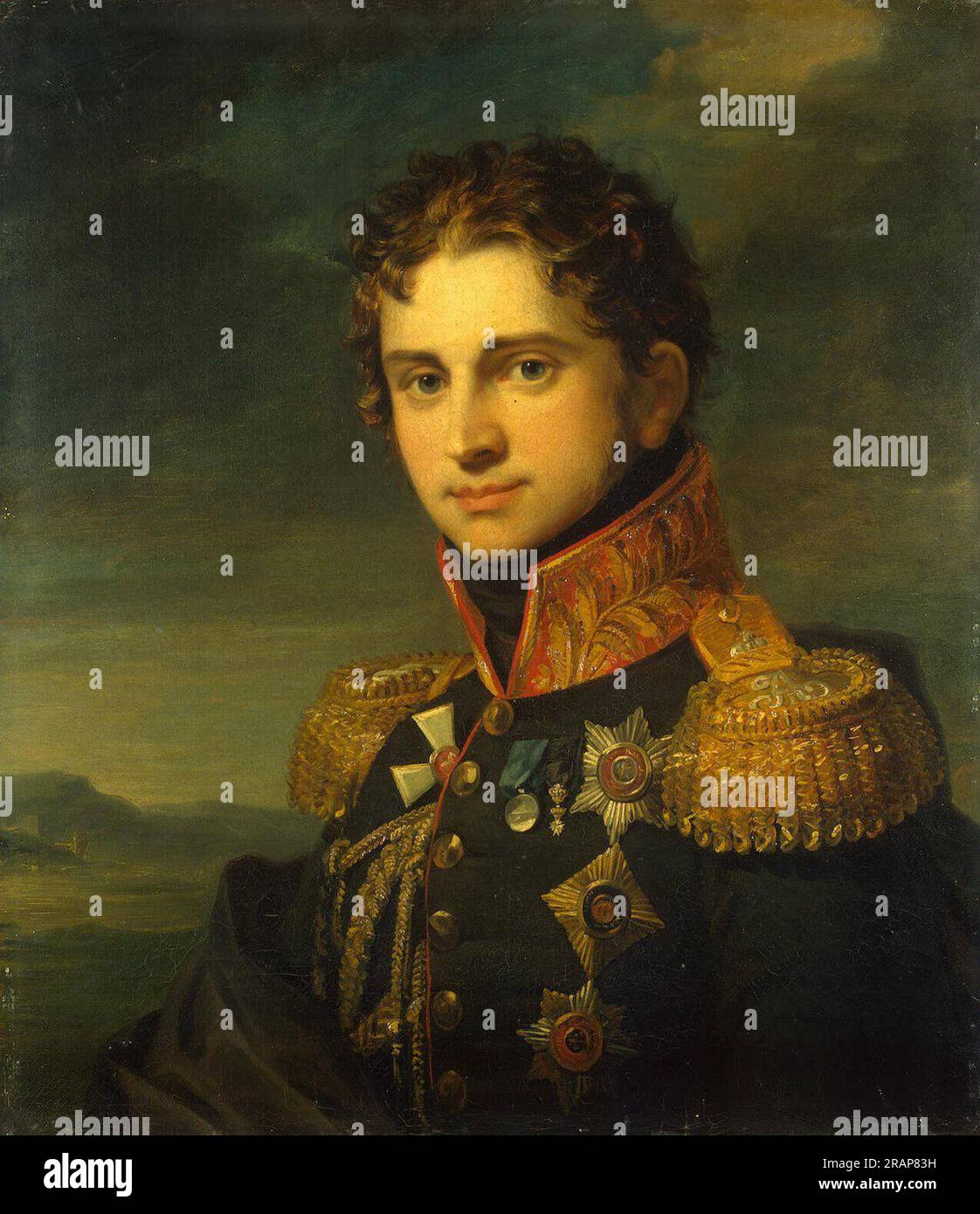 Portrait of Pavel A. Stroganov 1825 by George Dawe Stock Photo - Alamy