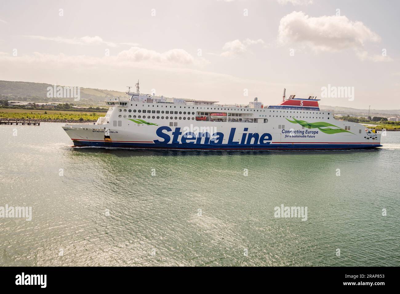 Stena Line leaving Belfast port bound for the UK, June 30th 2023 Stock ...