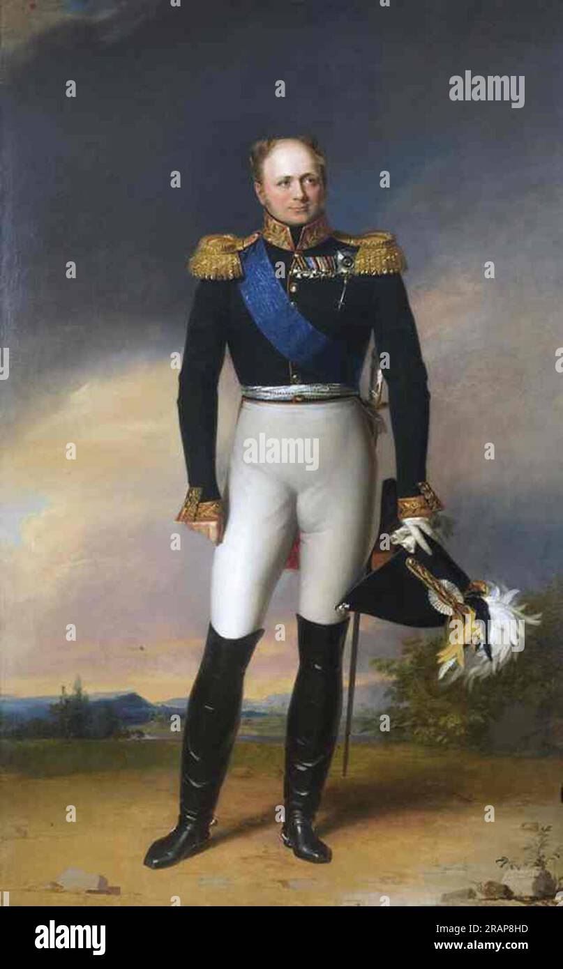 Portrait of Emperor of Russia Alexander I of Russia 1826 by George Dawe ...