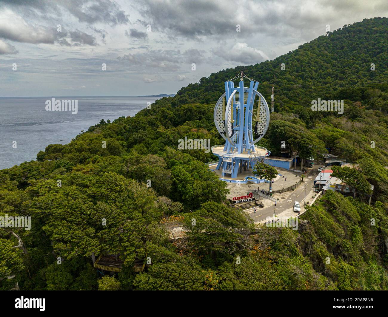 Zero Kilometer monument on Weh Island, Indonesia. Sabang, Indonesia ...