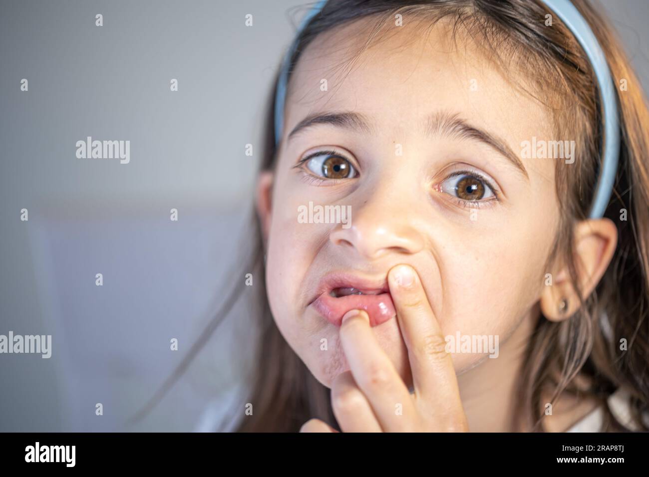 Child during orthodontist visit and oral cavity check-up Stock Photo ...