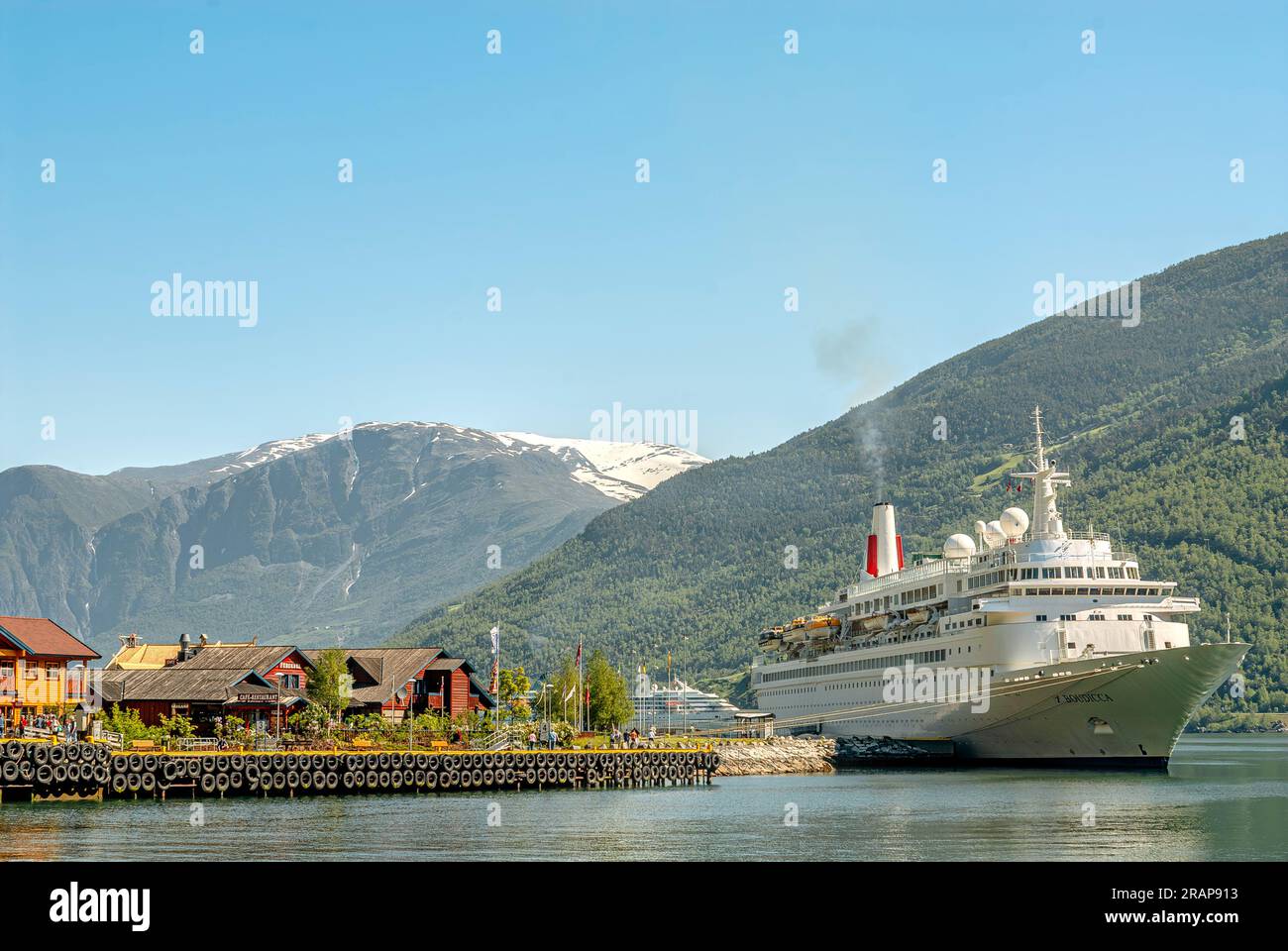 The Cruise Ship Boudicca of the Fred Olsen Cruise Line anchored at the ...