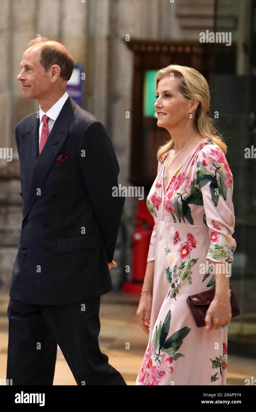 The Duke and Duchess of Edinburgh attend the NHS anniversary ceremony ...