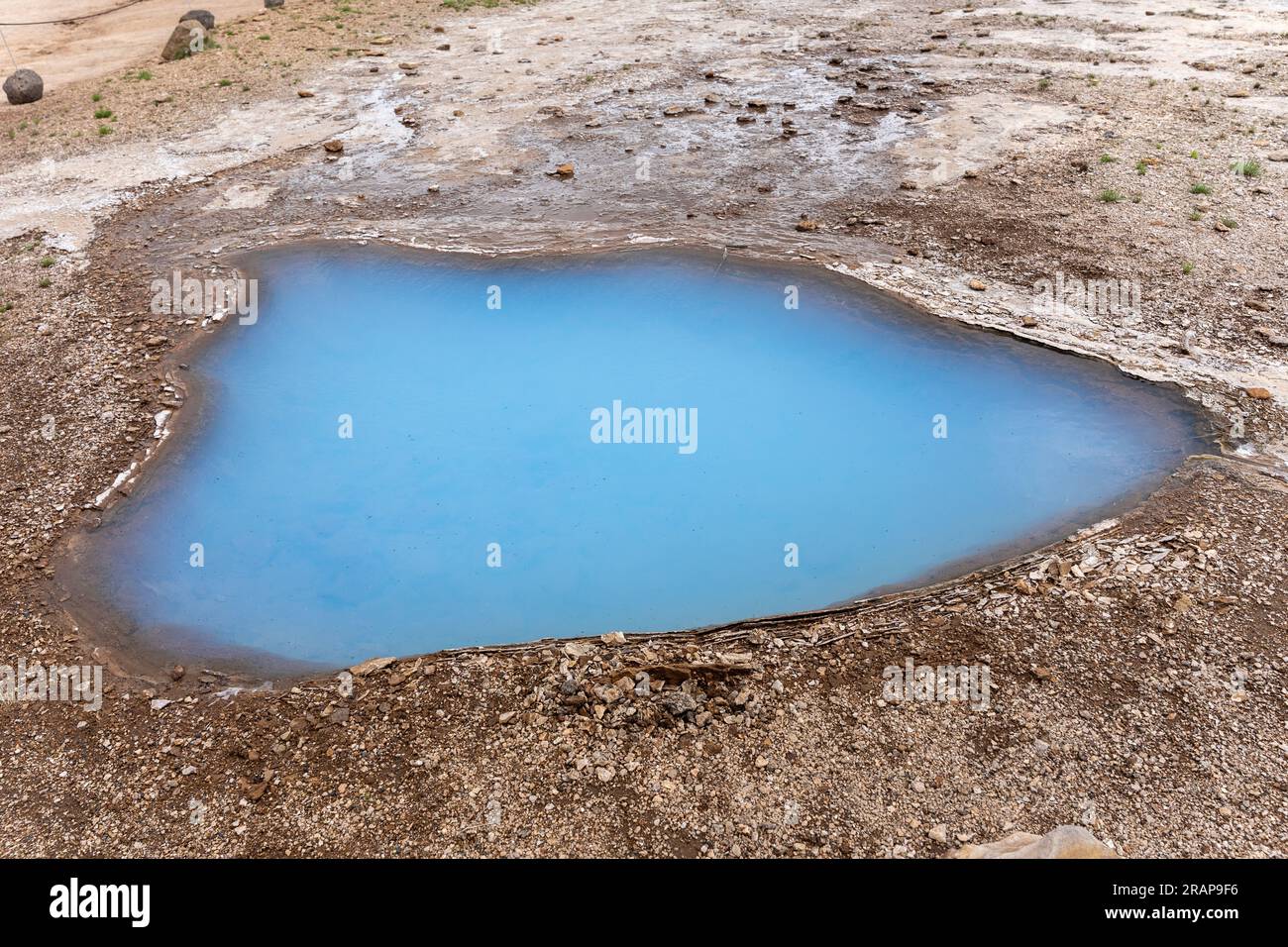 The northern pool of Blesi Hot Spring in Haukadalur Valley, Iceland ...