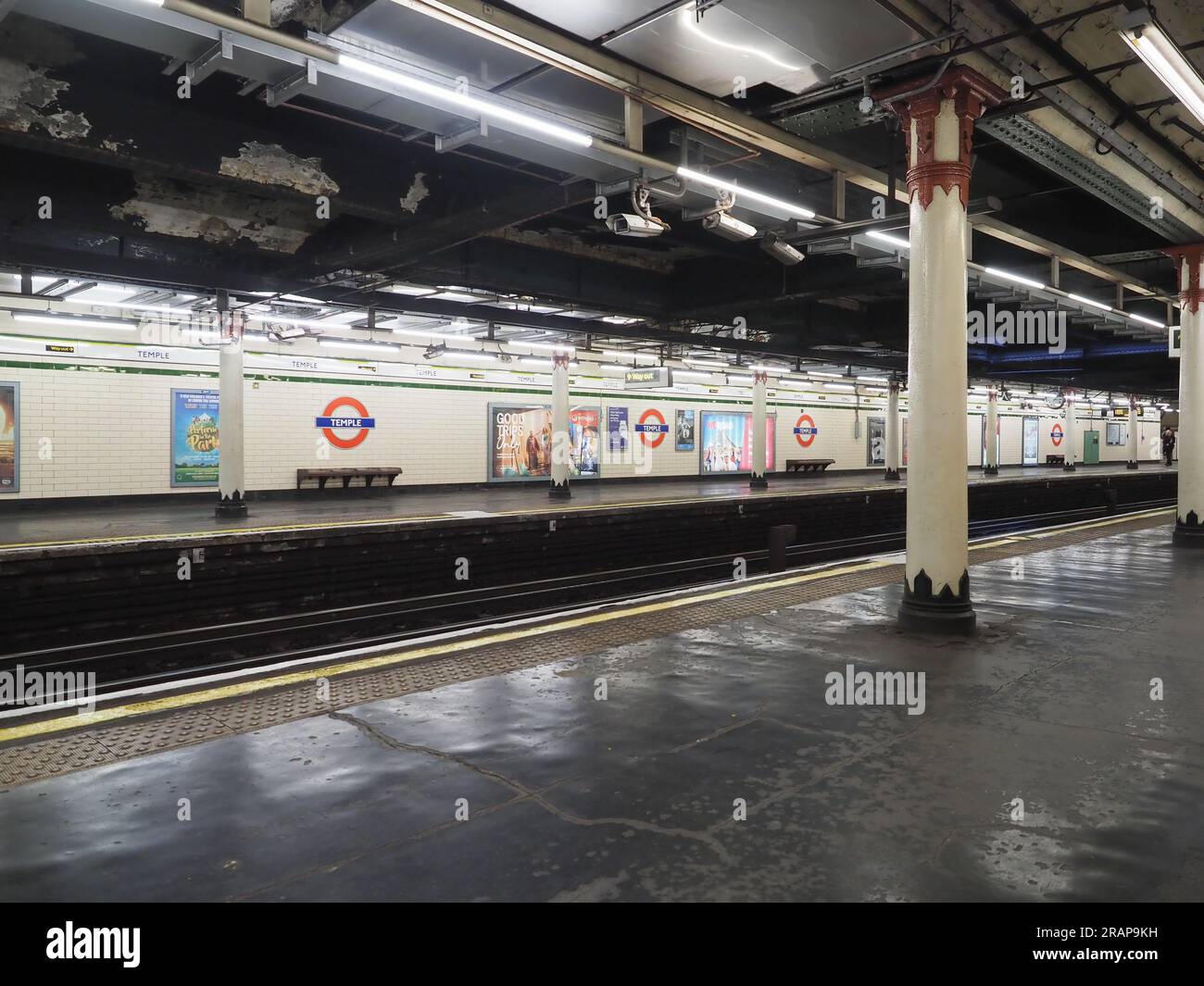 LONDON, UK - JUNE 07, 2023: Temple tube station Stock Photo - Alamy