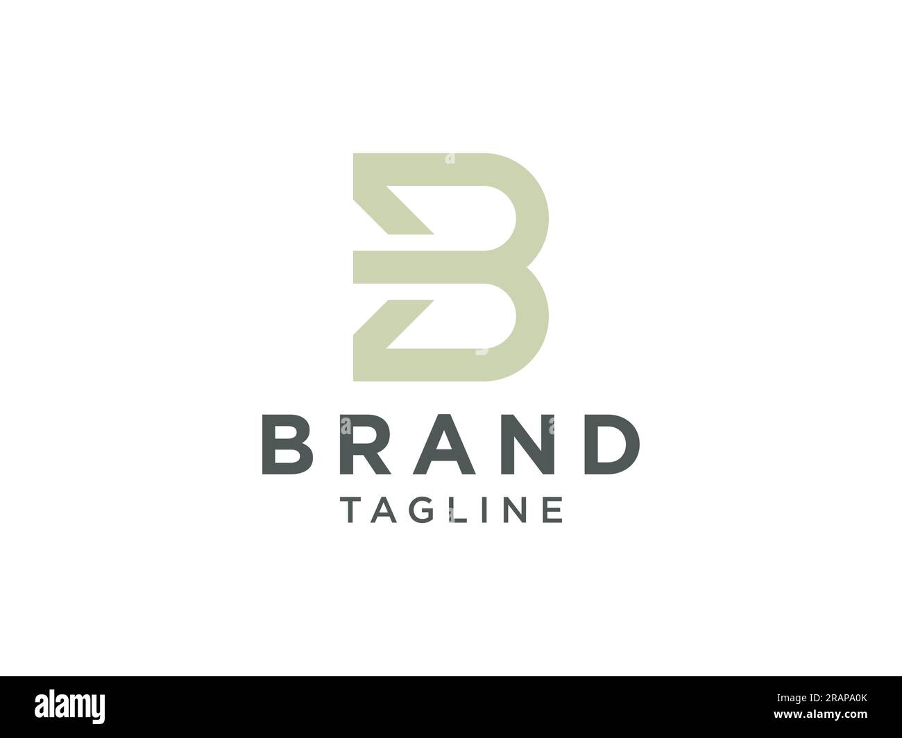 Abstract Initial Letter B Logo. Usable for Business and Technology Logos. Flat Vector Logo ...