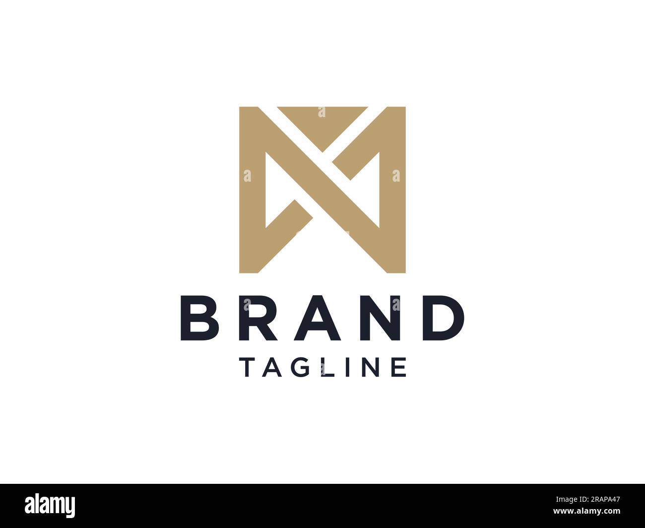 Initial Letter M Logo Geometric. Flat Vector Logo Design Template Element Stock Vector Image ...