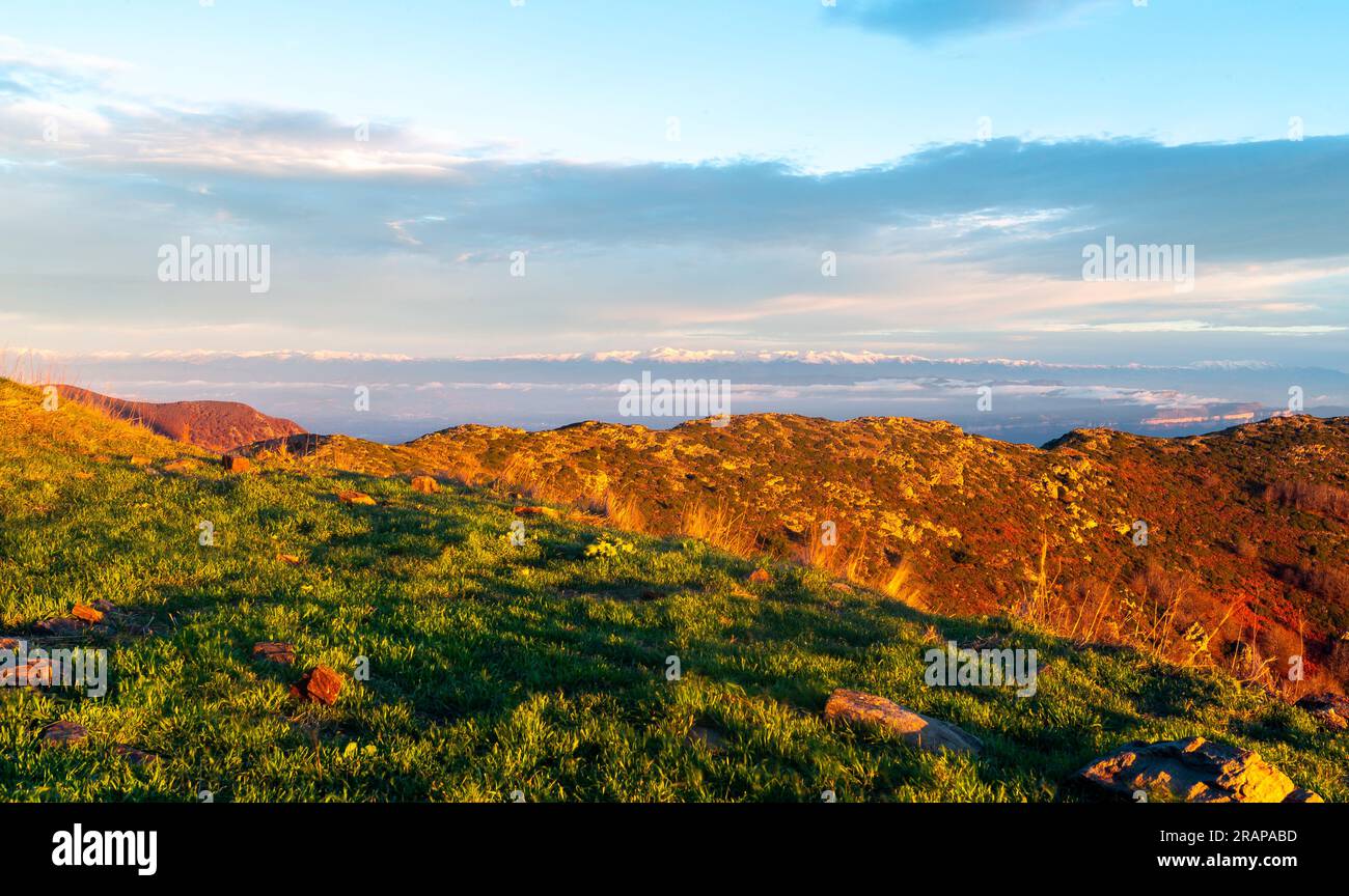 High mountain landscapes with vivid colors Stock Photo - Alamy