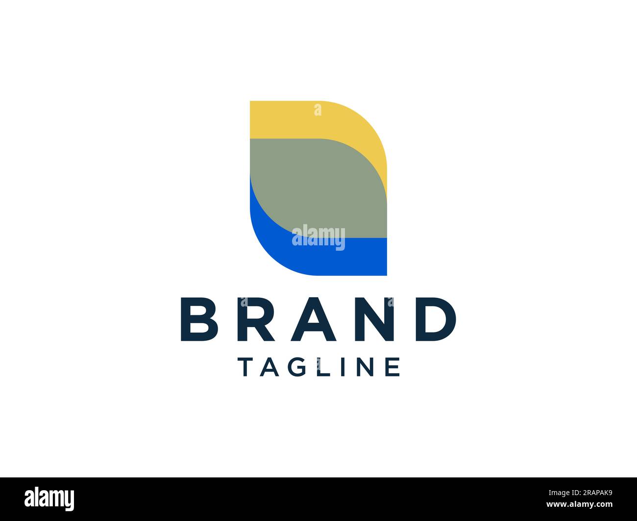 Abstract Initial Letter D Logo. Geometric Linear Arrow Style isolated ...