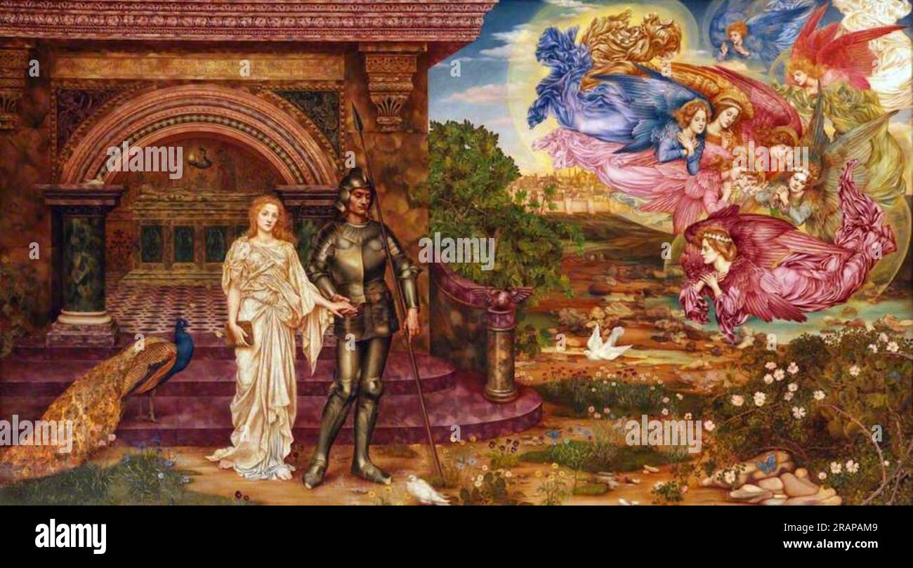 Life and Thought Have Gone Away 1893 by Evelyn De Morgan Stock Photo ...