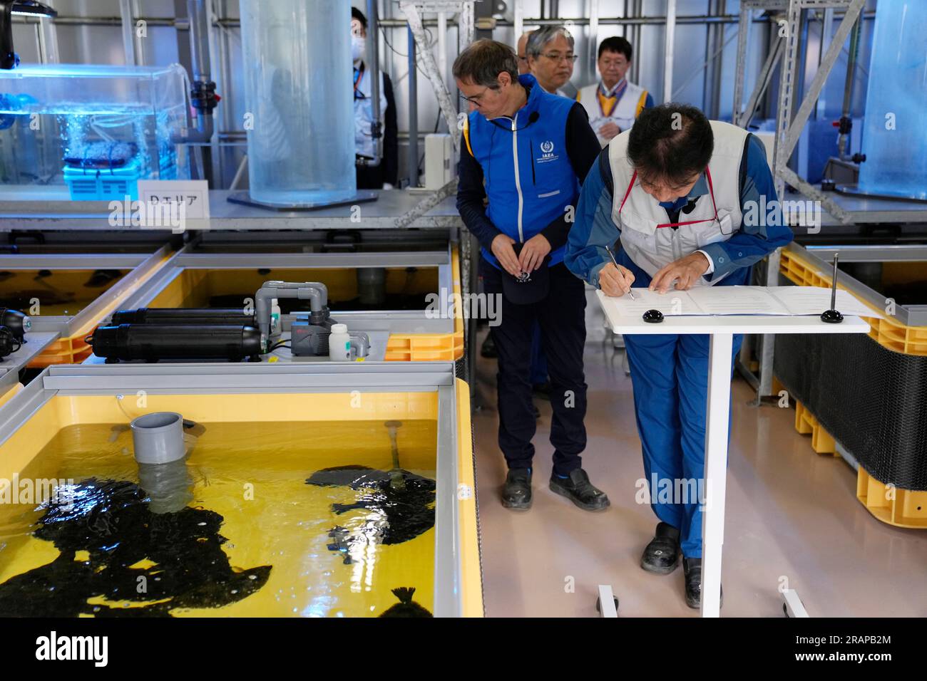 Rafael Mariano Grossi, center, Director General of the International ...