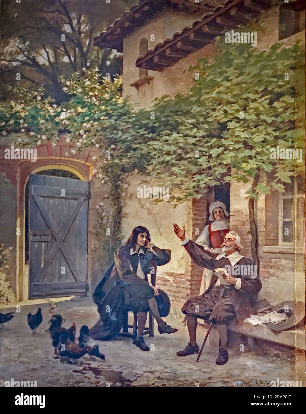 Molière and Godolin 1907 by Edouard Debat-Ponsan Stock Photo - Alamy
