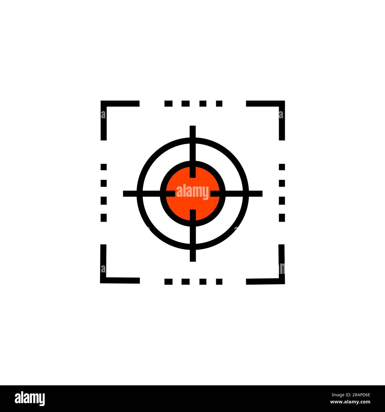 Target, Crosshairs Bullseye Binoculars Icon Vector Stock Vector Image ...