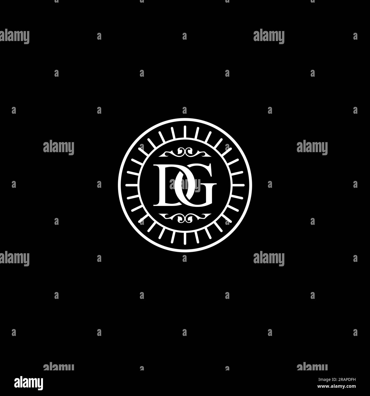 Vintage Letter DG logo or icon design Stock Vector Image & Art - Alamy