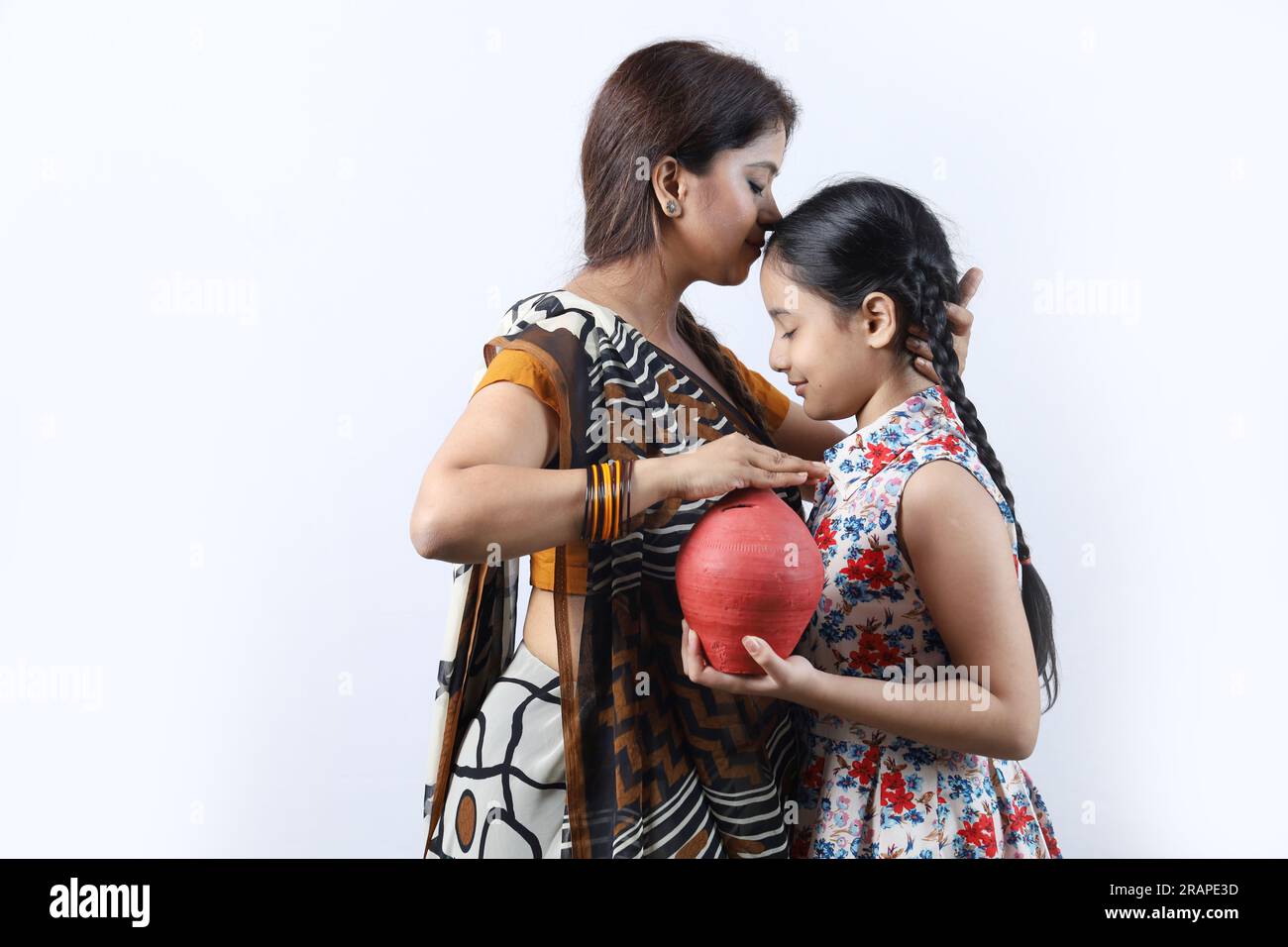 Happy rural Indian villager family of women saving money for future in ...