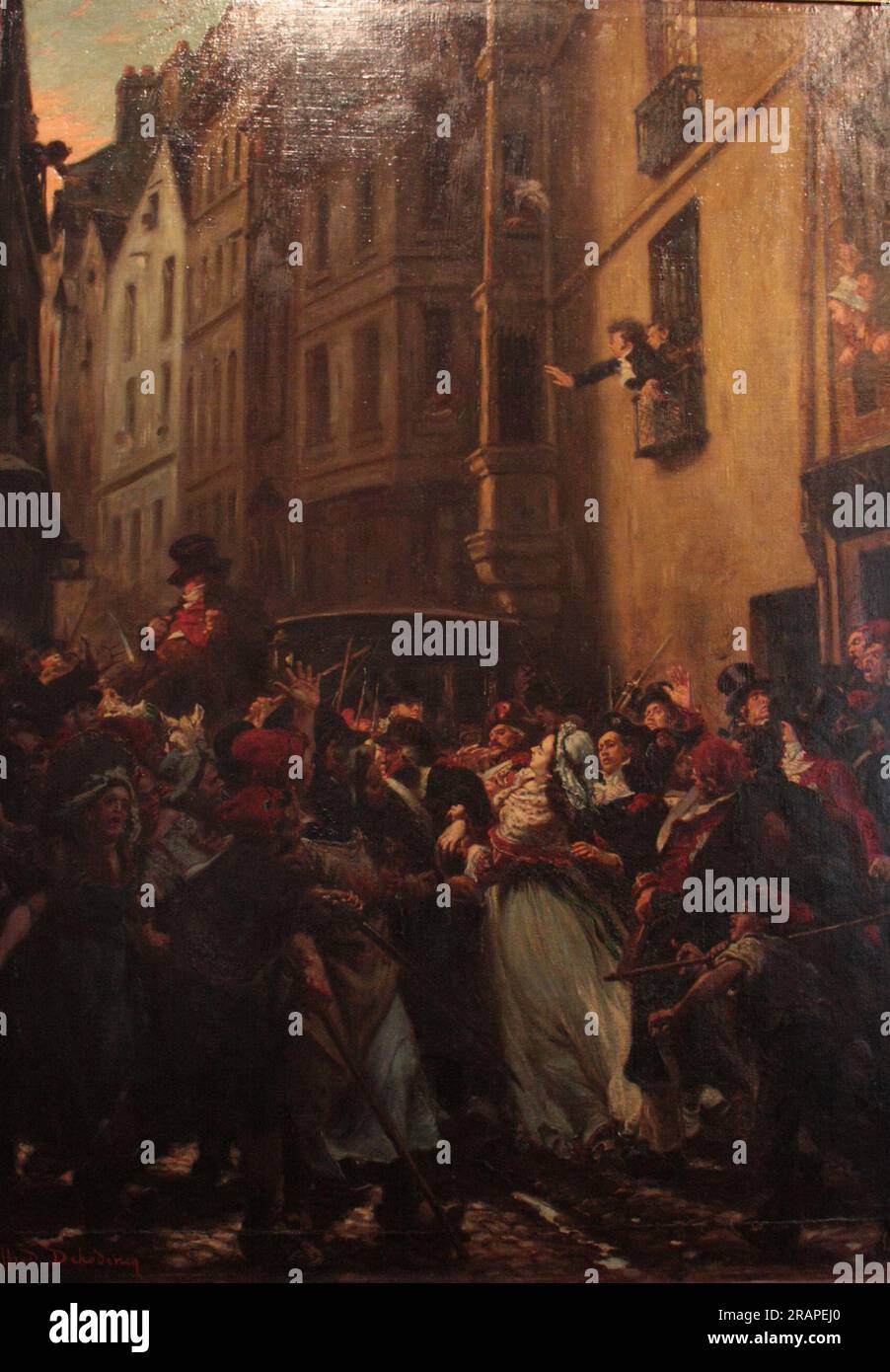 The arrest of Charlotte Corday after the murder of Marat 1853 by Alfred ...