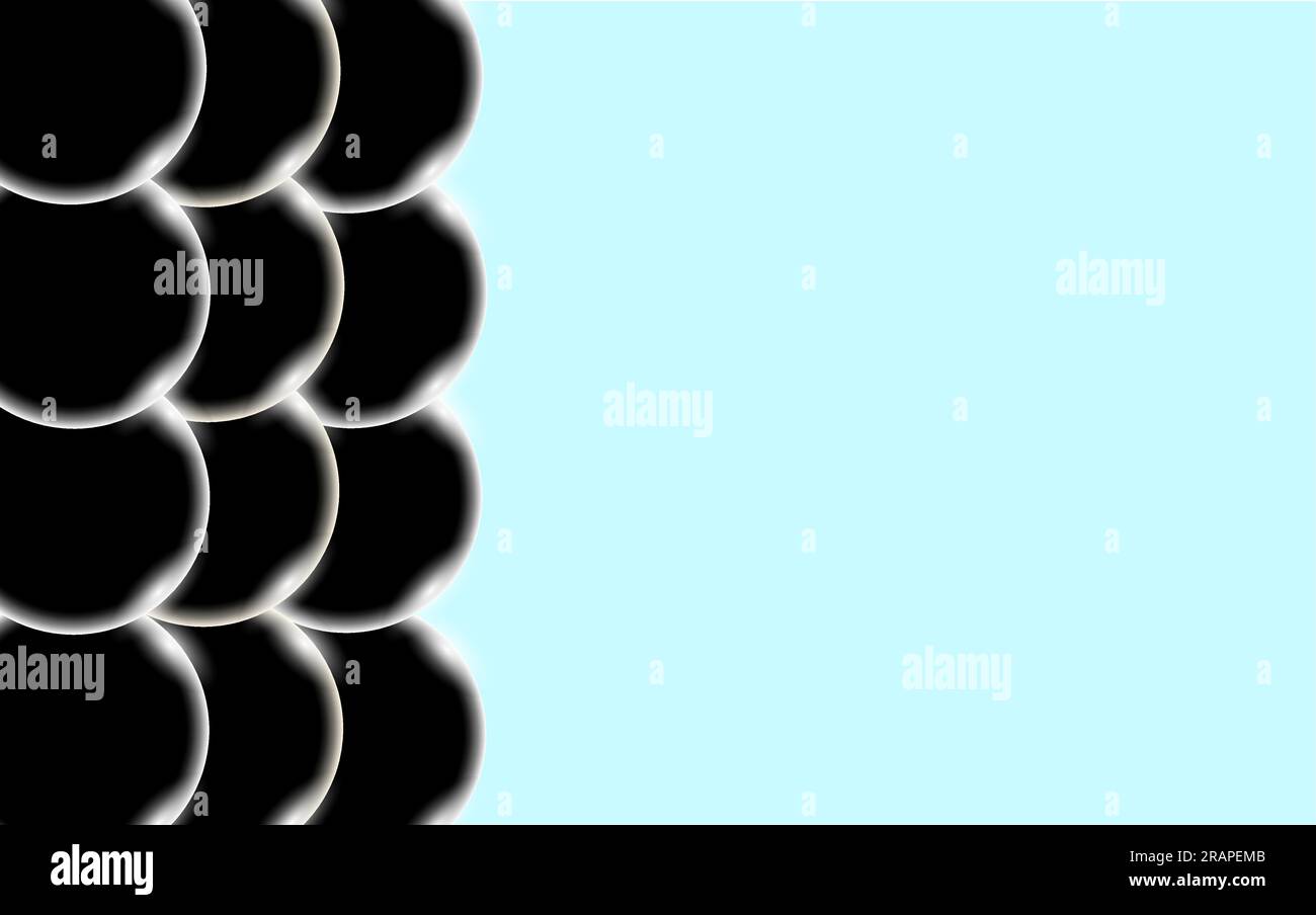 Black abstract shiny beautiful and convex smooth bulky simple balls ...