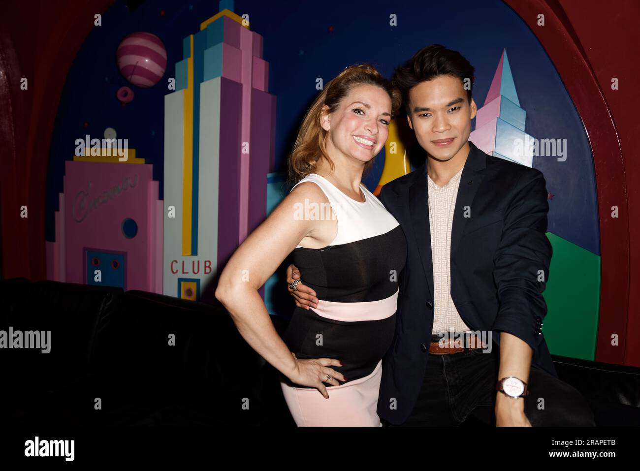 Paris, France. 4th July, 2023. Régina Rébecca and Jeremy Bellet attend ...