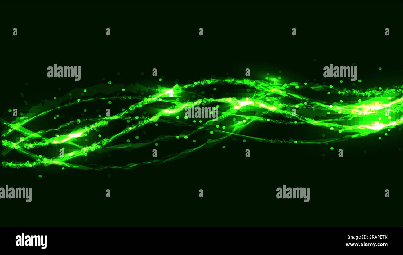 мAbstract green energy glowing bright fire colored mottled neon burning ...